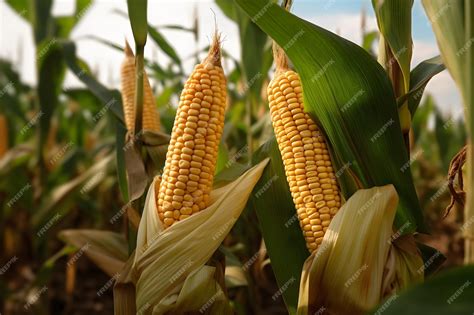 Corn Field Cornfield Maize Corn Growing Corns Corn Crops Sweetcorn Corn