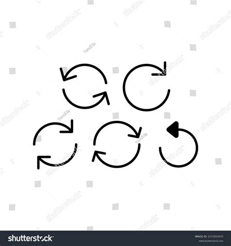 Refresh Icon Set Vector Symbol Design Stock Vector Royalty Free 2171833075 Shutterstock