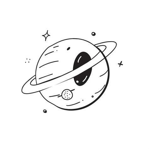 Premium Vector The Enigmatic Realm Of Bottomless Saturn Vector