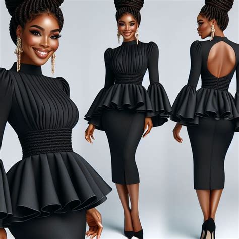 Elegant Peplum Dress Classy Dress Outfits Fashion Design Clothes