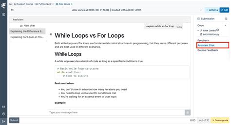 Ai Assistant Codegrade Help