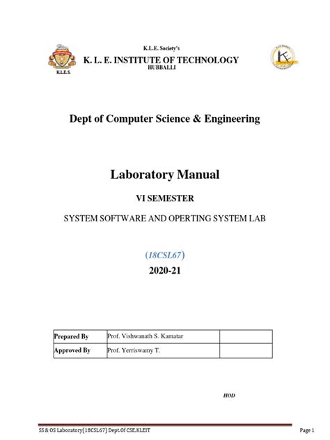 Ssos Lab Manual2020 21 New Pdf Scheduling Computing Process Computing