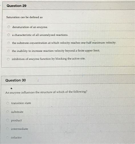 Solved Saturation Can Be Defined As Denaturation Of An