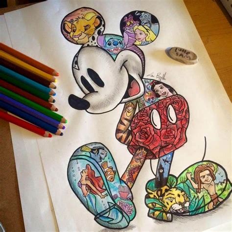 Disney Movie Characters Drawings