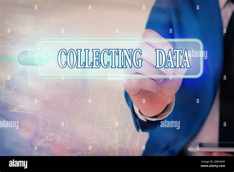 Writing Note Showing Collecting Data Business Concept For Gathering And Measuring Information