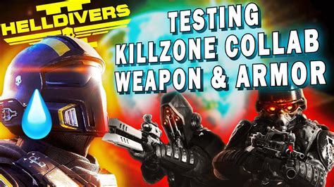 Helldivers 2 Testing Killzone Collab Weapon And Armor Youtube
