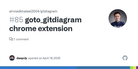 goto gitdiagram chrome extension · issue 85 · ahmedkhaleel2004