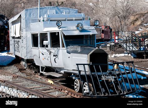 Galloping Goose 7 Colorado Railroad Museum Golden Colorado Stock
