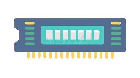 Computer Ram Memory Module Vector Icon Vector Design Generative Ai