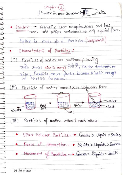 SOLUTION Chapter 1 Matter In Our Surroundings Class 9th Notes Studypool