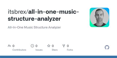 github itsbrex all in one music structure analyzer all in one music