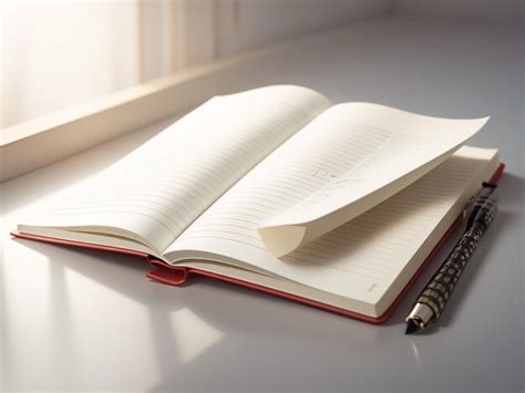 Premium Ai Image Vector Realistic Blank Open Notebook Isolated On