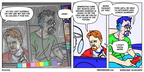 Three Panel Soul Recursion