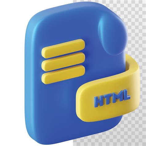 Premium Psd 3d Icon Html Illustration