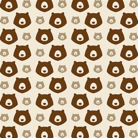 Premium Vector Bear Premium Repeating Wallpaper Pattern Vector