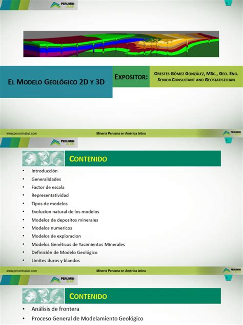 Modelamiento Geológico Pdf Roca Geología Minería