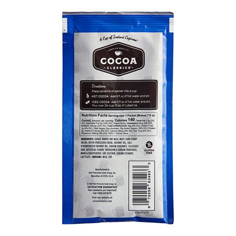Cocoa Classics Hazelnut And Chocolate Cocoa Mix Packet 72case