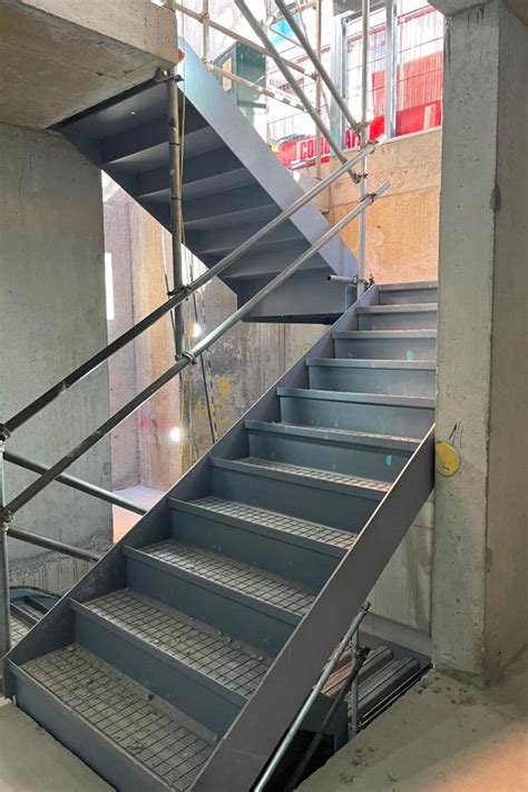Prefabricated Steel Stairs Pinnacle Metal Products Prefabricated