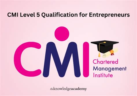 Cmi Level 5 Qualification For Entrepreneurs Gistlover