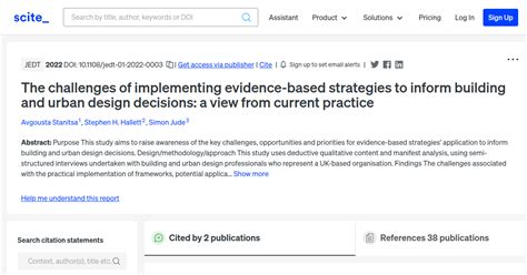 The Challenges Of Implementing Evidence Based Strategies To Inform