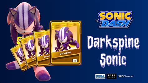 Sonic Dash New Card Darkspine Sonic Gameplay Showcase Youtube