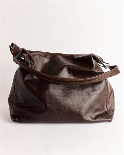 Belted Hobo Bag In Espresso