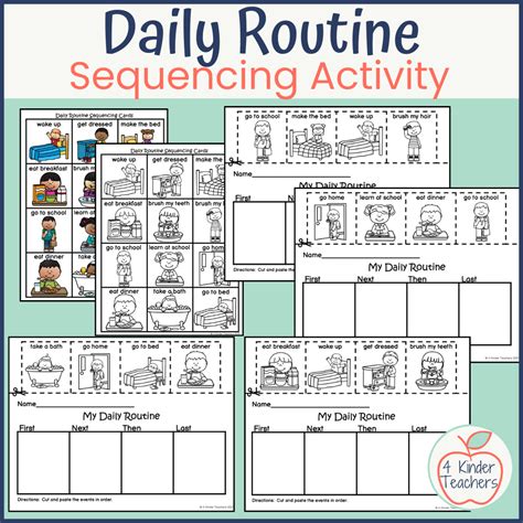 Morning Routine Sequencing Worksheet
