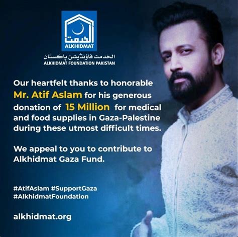Pakistani Singer Atif Aslam Standing Up For The People Of Gaza Muhammad Umer