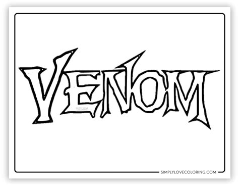Venom Logo Coloring Pages