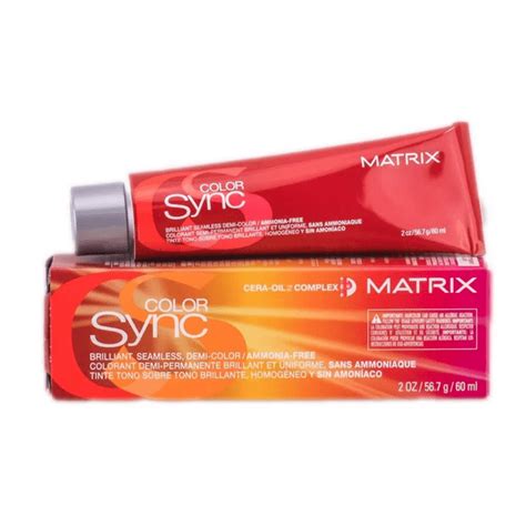Matrix Color Sync Haircolor 6ag Light Brown Ash Gold