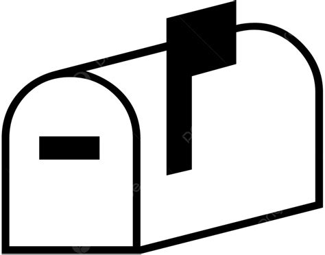 Sinal Preto E Branco Da Caixa De Correio Png E Tipográfico Placa