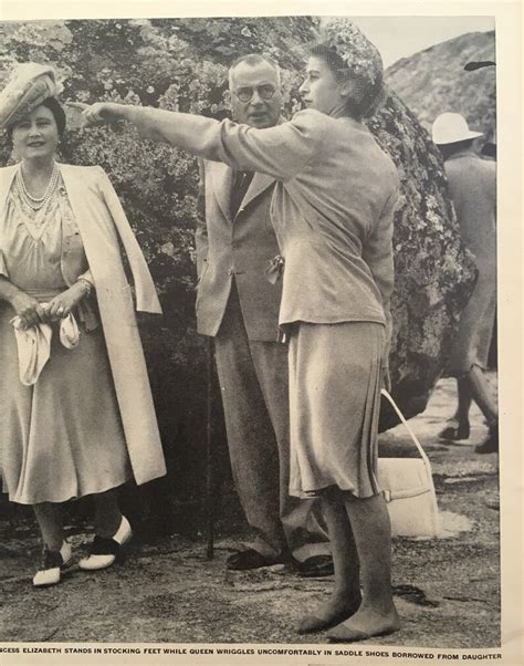 Queen Elizabeth Ii Candid Photo The Princess Takes Off Her Etsy
