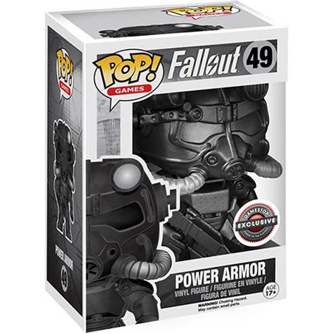 Funko Pop Power Armor Black And White Fallout 49