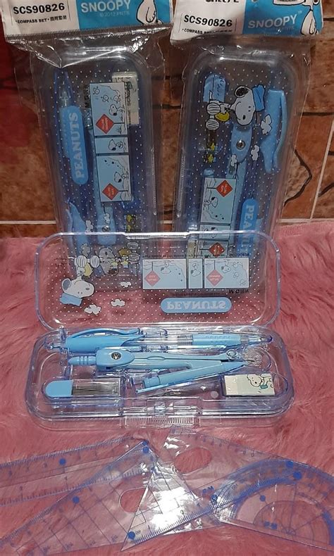 Snoopy Compass Set Hobbies And Toys Stationary And Craft Stationery