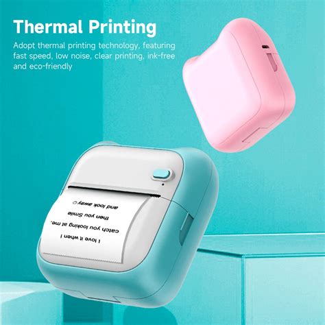 Portable Pocket Size Printer Wireless Bt Thermal P Grandado