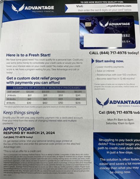 Advantage Preferred Financial Reviews Did You Get The Mailer