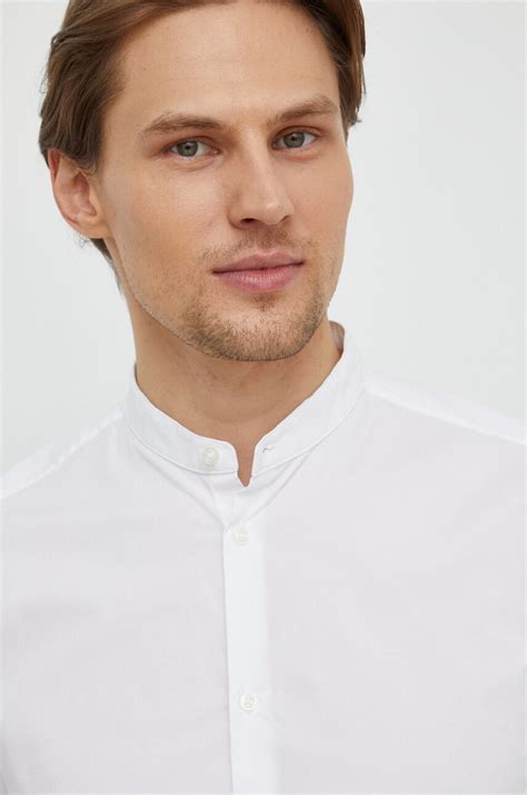 Πουκάμισο Sisley χρώμα άσπρο Answeargr