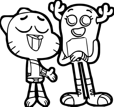 Gumball Csodálatos Világa Színezők Nyomtatható Gumball Csodálatos