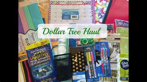 Dollar Tree Haul Back To School Supplies 2016 Youtube
