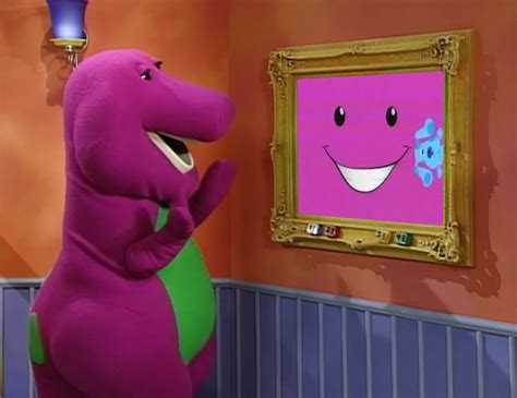 Barney See A Picture Of Face And Blue In The Frame By Ehrisbrudt On