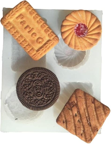 Bakewareind Assorted Biscuit Cookie Parle G Jimmy Jam Silicone Mould