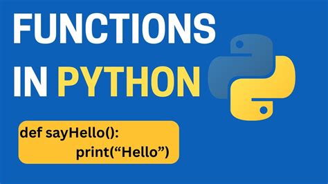 25 Python Functions For Beginners Simple And Clear Youtube