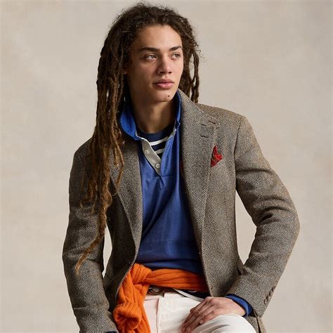 Ralph Lauren The Rl67 Linen Blend Herringbone Jacket Shopstyle