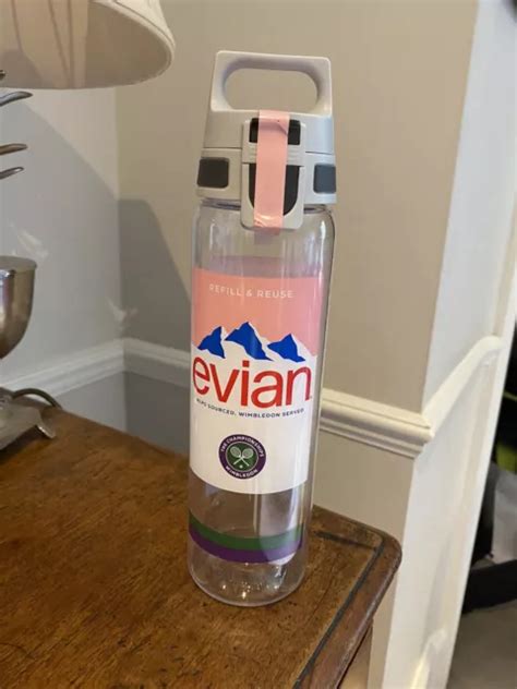 Limited Edition Wimbledon Tennis Players Evian Water Bottle 2024 £45