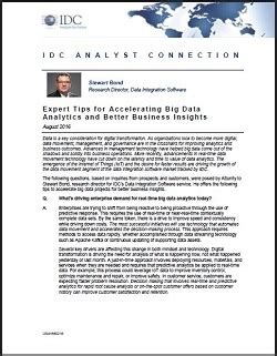 Expert Tips For Accelerating Big Data Analytics And Better Business Insights TDWI