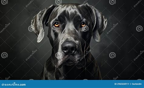 Great Dane Doggreat Dane Dog Portrait Close Up Horizontal Banner