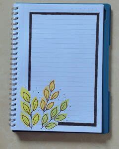 30 Diary Front Page Ideas