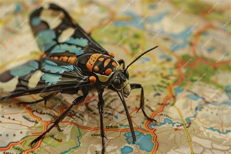 Premium Photo Mapping Insect Migration Routes Ar Generative Ai