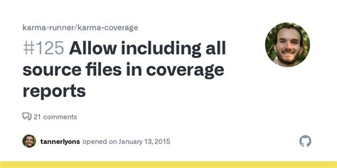 Allow Including All Source Files In Coverage Reports · Issue 125 · Karma Runnerkarma Coverage