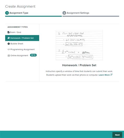 Creating A Homework Assignment In Gradescope Staff Guide Digital